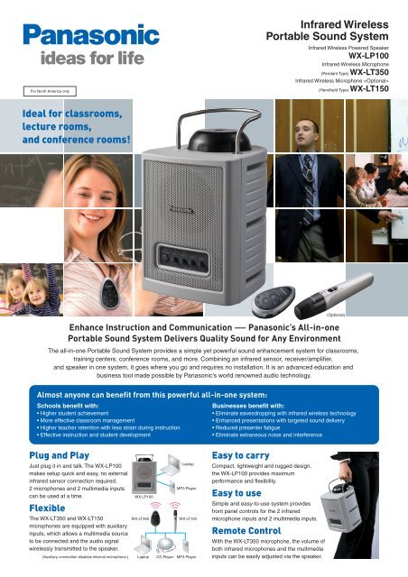 Infrared Wireless Portable Sound System - Panasonic FTP