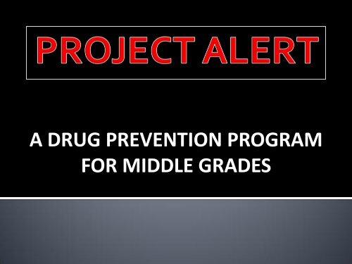 Project Alert Lesson 4