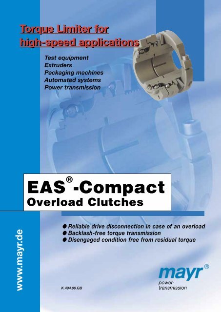 EASÂ®-Compact overload clutch