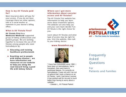 Fistula First: FAQ Brochure - Network 6