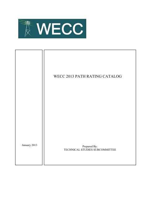 WECC 2013