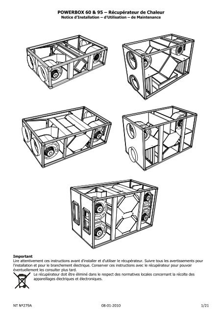 POWERBOX 60 & 95 – Récupérateur de Chaleur - France Air