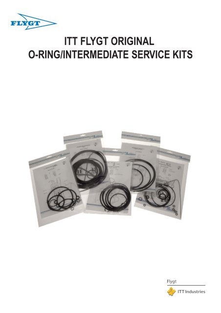 itt flygt original o-ring/intermediate service kits - Water Solutions