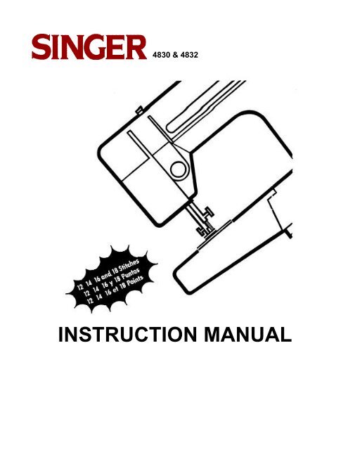 INSTRUCTION MANUAL - Singer