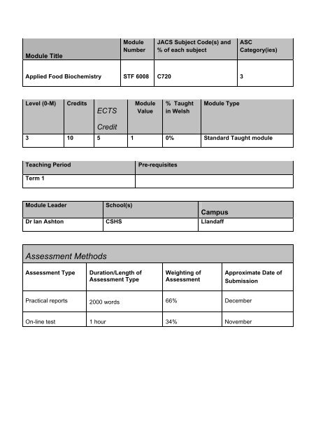 Applied Food Biochemistry