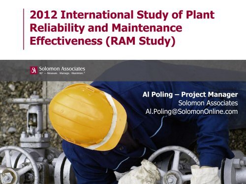 RAM Study Sales Presentation - Solomon Associates