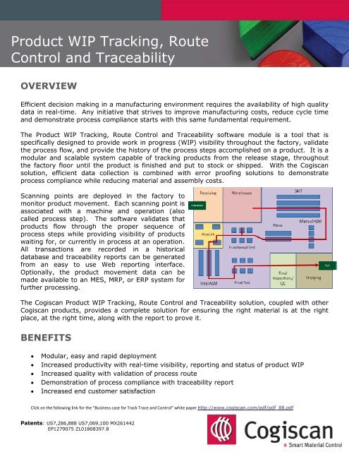 Product WIP Tracking, Route Control and Traceability - EP-TeQ