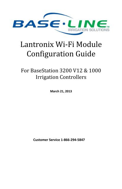 Lantronix WiFi Module Configuration.pdf - Baseline Systems