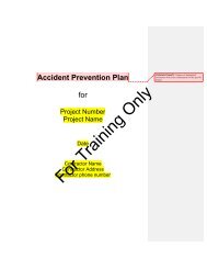 ACCIDENT PREVENTION PLAN (APP) CHECKLIST - kugan.com