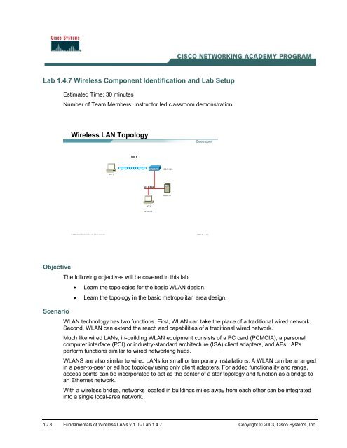 Lab 1.4.7 Wireless Component Identification and Lab Setup ...