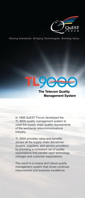The Telecom Quality Management System - QuEST