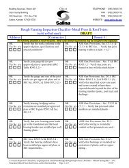 roof framing checklist