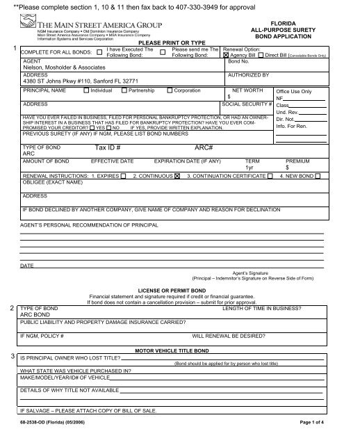 ARC BOND - Express Surety Bonds