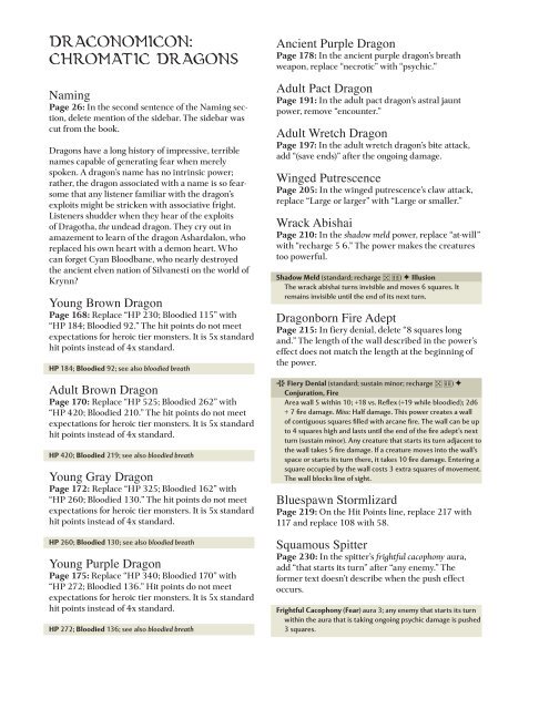 DRACONOMICON: CHROMATIC DRAGONS