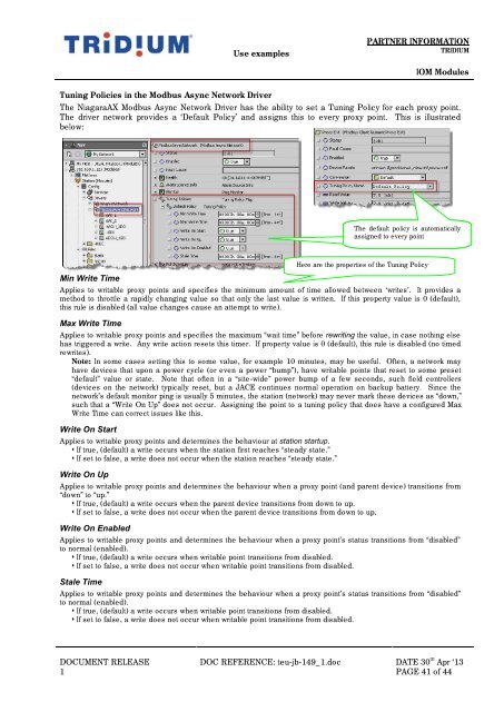 Use examples PARTNER INFO