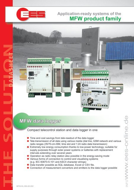 MFW-Data logger functionality - EES