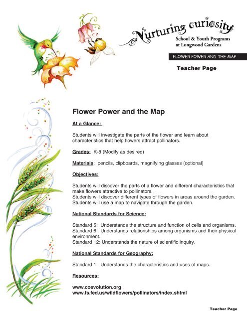 Flower Power and the Map - Longwood Gardens