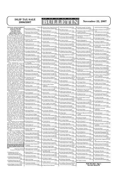 Islip Bulletin