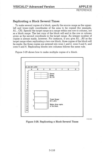 VISICALC® Advanced Versi