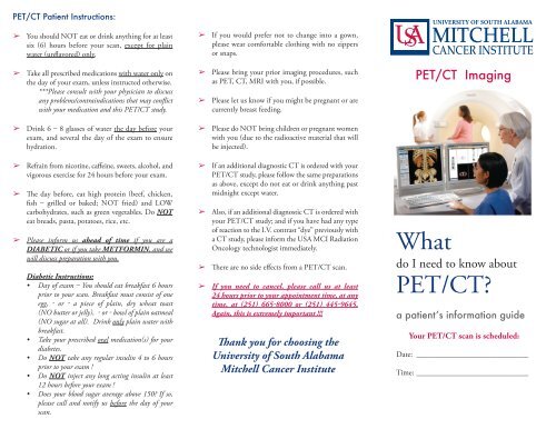 Patient Information Brochures