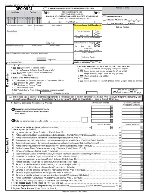 Planilla De Puerto Rico