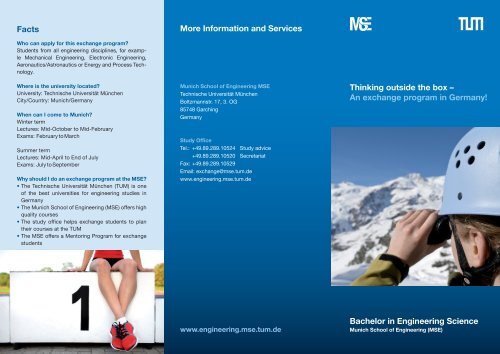 Flyer Engineering Science - MSE Engineering Science - Technische ...