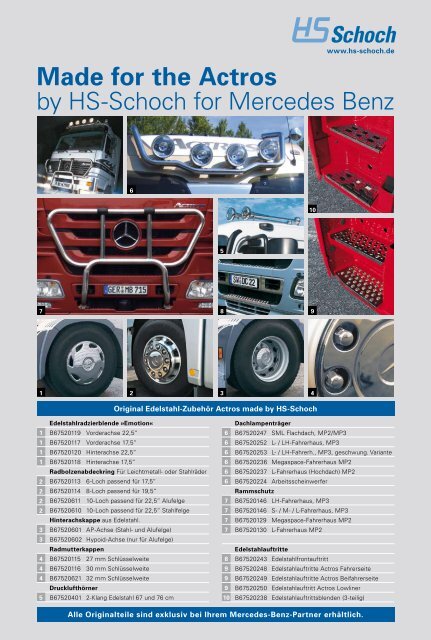 Made for the Actros - HS Schoch
