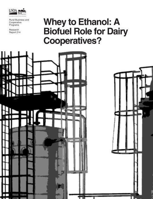 Whey to Ethanol: A Biofuel Role for Dairy Cooperatives?