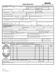 Appendix E: Dental “Claim Form” - MedNet Bahrain