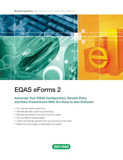 EQAS eForms 2 - Bio-Rad