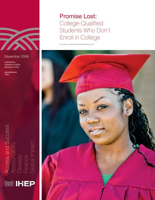 Promise Lost: College-Qualified Students Who Don't Enroll in College