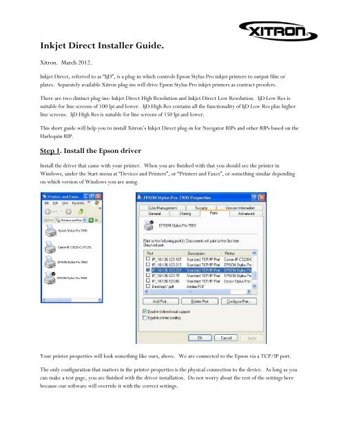 Driver Installation Guide
