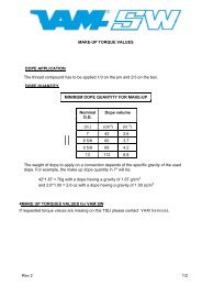 MAKE-UP TORQUE VALUES Tubing and Casing - VAM Services