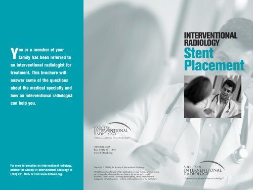 Stent Placement - Society Of Interventional Radiology