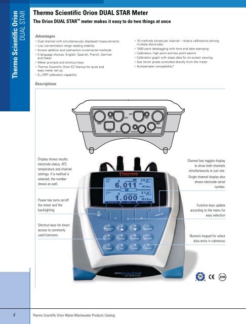 Thermo Scientific Orion DUAL STAR Meter