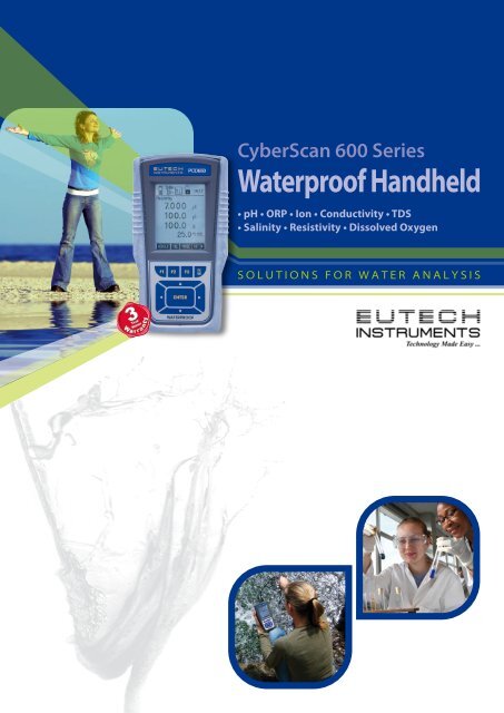 CyberScan 600 Series Waterproof Handheld Family Brochure - Eutech