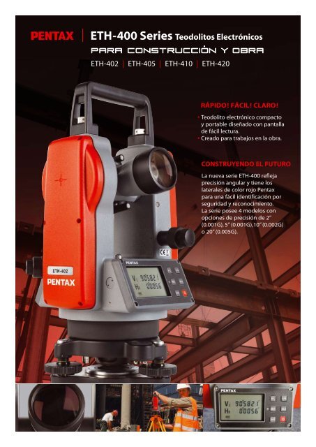 ETH-400 Series Teodolitos ElectrÃ³nicos