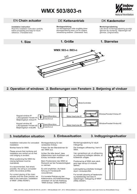Anleitung - WindowMaster