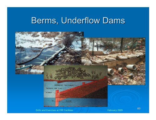 Berms, Underflow Dams
