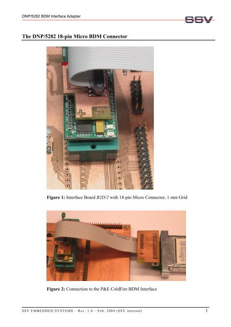 The DNP/5282 18-pin Micro BDM Connector - DIL/NetPC