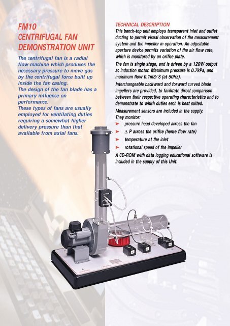FM10 CENTRIFUGAL FAN DEMONSTRATION UNIT - Consult-Exim