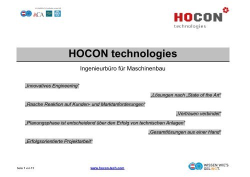 HOCON technologies