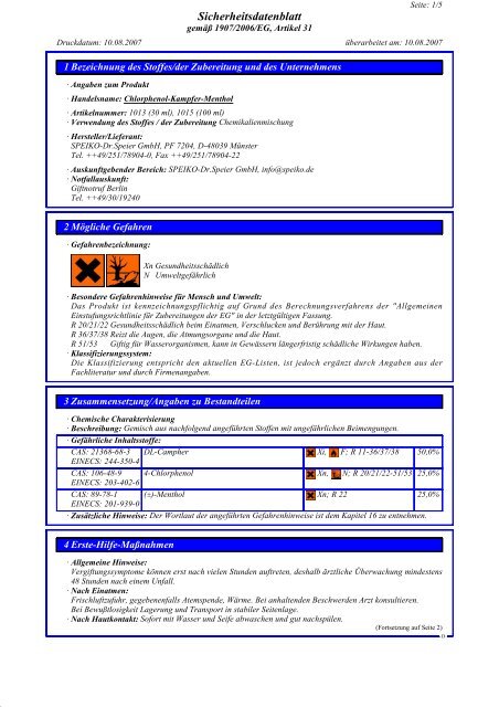 CHKM Loesung - kleindental