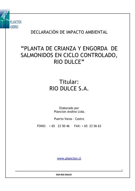 Declaracion de Impacto Ambiental