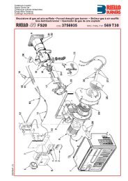 Spare Parts List - Riello Burners