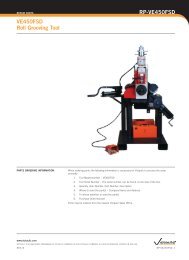 VG412 Pipe Cut Grooving Tool RP-VG412 - Victaulic