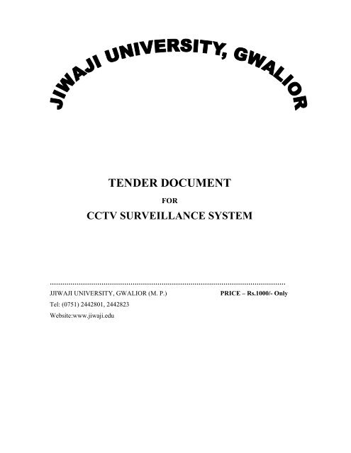Tender CCTV Surveillance System 24.09.1274.pdf - Jiwaji ...