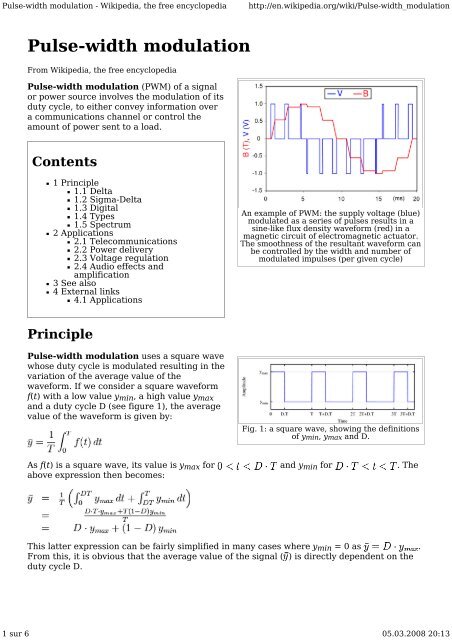 Pulse-width modulation