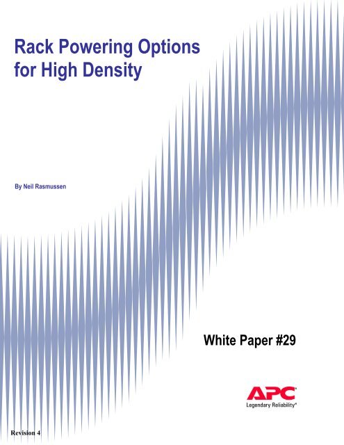 Rack Powering Options for High Density - Data Center Design by ...