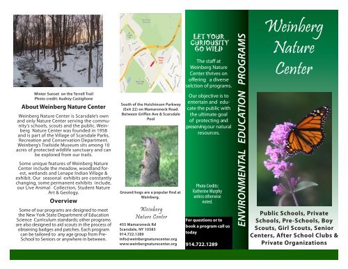 Brochure 1 - Weinberg Nature Center